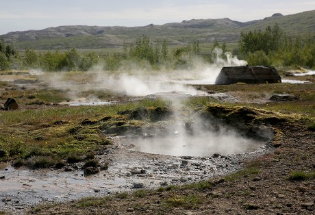 Hot Springs Geothermal Area Golden Circle Editorial Stock Photo - Stock ...