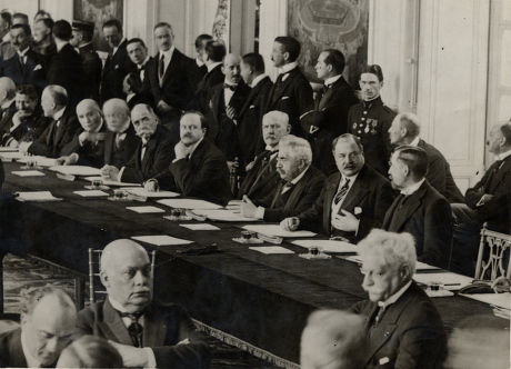 Signing Treaty Versailles Peace Treaty That Editorial Stock Photo ...