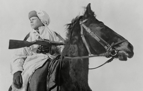 Mounted Russia Scout Red Army Feb Editorial Stock Photo - Stock Image ...