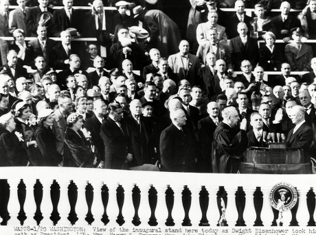 Dwight Eisenhower First Inauguration Lr Bess Editorial Stock Photo ...