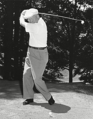 President Dwight Eisenhower Playing Golf Quantico Editorial Stock Photo ...
