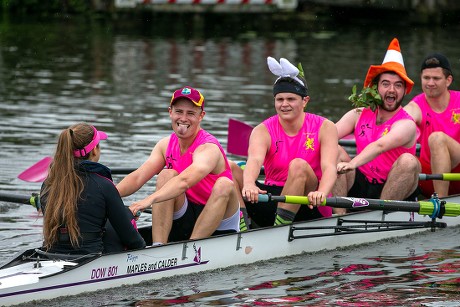 May Bumps rowing races, Cambridge, UK - 12 Jun 2019 Stock Pictures ...