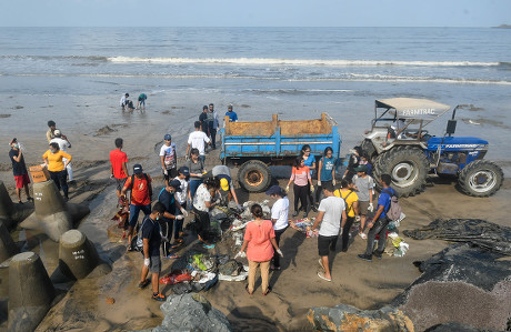 Citizens Clean Versova Beach Part Jalloshclean Editorial Stock Photo ...