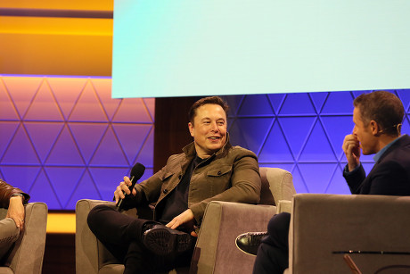 Elon Musk Talks During Elon Musk Editorial Stock Photo - Stock Image ...