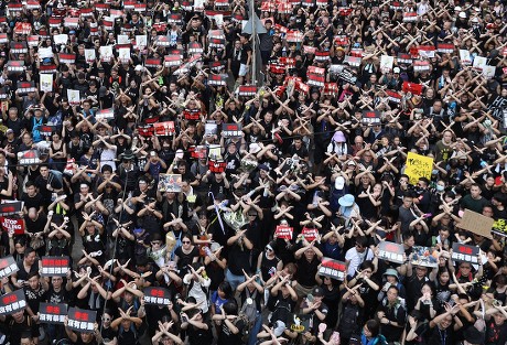 Protesters Cross Their Arms They March Editorial Stock Photo - Stock ...