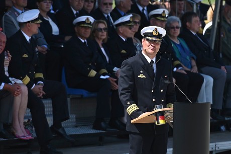 German Frigate Captain Markus Venker Speaks Editorial Stock Photo ...