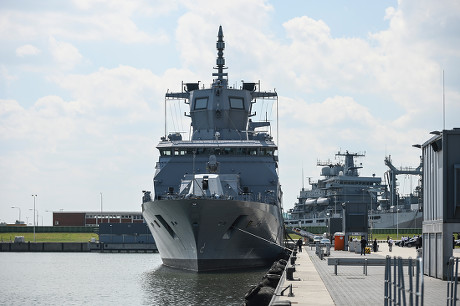 German Frigate Badenwurttemberg During Ceremony First Editorial Stock ...