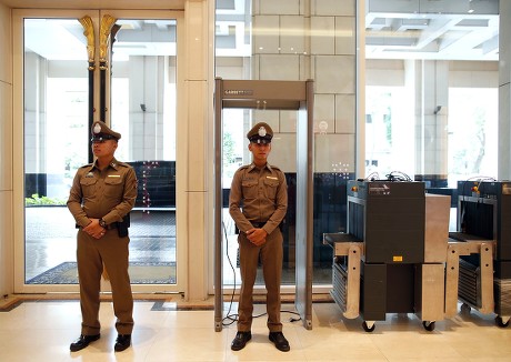 Thai Police Officers Secure Area Venue Editorial Stock Photo - Stock ...