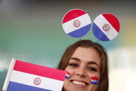 Paraguayan Fan Supports Her Team During Editorial Stock Photo - Stock ...