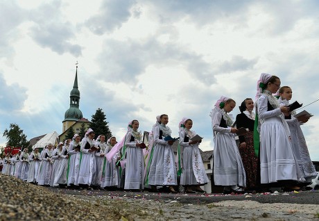 Catholic Sorbs Their Traditional Costumes Take Editorial Stock Photo ...
