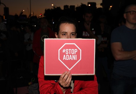 Protester Opposing Construction Adani Coal Mine Editorial Stock Photo ...