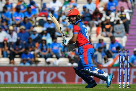 Hashmatullah Shahidi Afghanistan Batting During Icc Editorial Stock ...