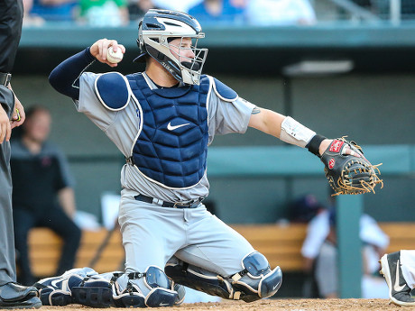 Pensacola Blue Wahoos Catcher Caleb Hamilton Editorial Stock Photo ...