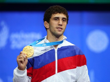 Gold Medalist Zaurbek Sidakov Russia Poses Editorial Stock Photo ...