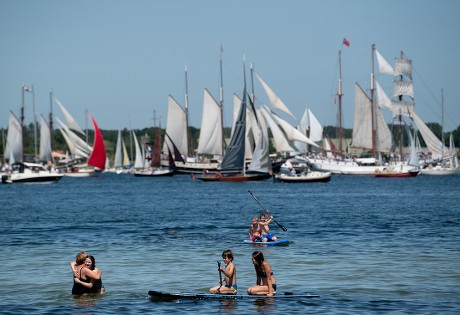 Kieler Woche - Windjammer parade, Heikendorf, Germany - 29 Jun 2019 ...