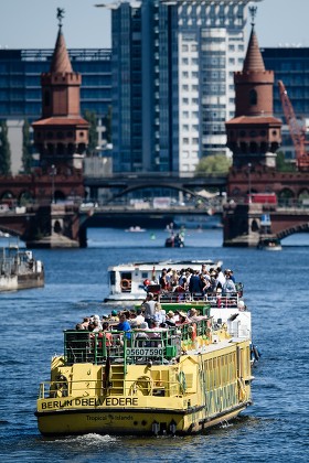 Excursion Boats On River Spree Front Editorial Stock Photo - Stock ...