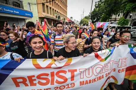 Members Lgbtq Community Parade Streets Protest Editorial Stock Photo ...