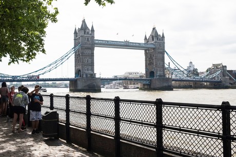 Visitors View Tower Bridge Editorial Stock Photo - Stock Image ...