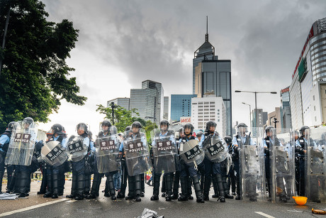Riot Police Officers Seen Riot Gear Editorial Stock Photo - Stock Image ...