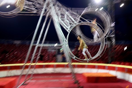 Performers During Zirk Circus Media Preview Editorial Stock Photo ...