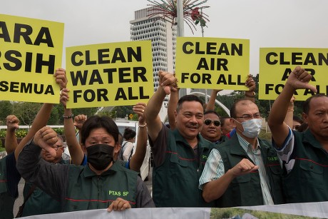 Malaysian Activist Protest Placard Clean Air Editorial Stock Photo ...
