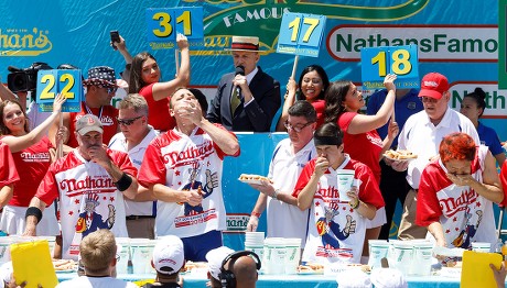 Competitive Eaters George Chiger L Joey Editorial Stock Photo - Stock ...