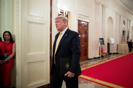 US President Donald J. Trump participates in the Presidential social ...