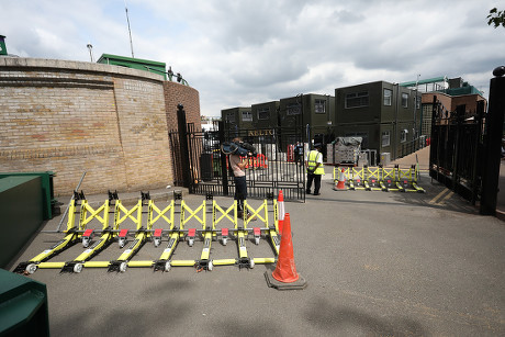Antiterror Precautions Outside Gates Editorial Stock Photo - Stock ...