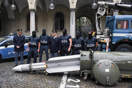 Antiterrorism Police Northern Italy Seized Weapons Editorial Stock ...