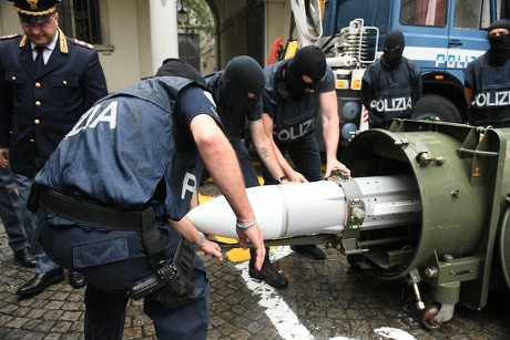 Antiterrorism Police Northern Italy Seized Weapons Editorial Stock ...