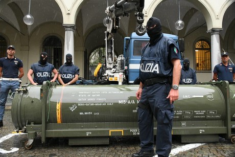 Antiterrorism Police Northern Italy Seized Weapons Editorial Stock ...