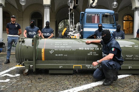 Antiterrorism Police Northern Italy Seized Weapons Editorial Stock ...