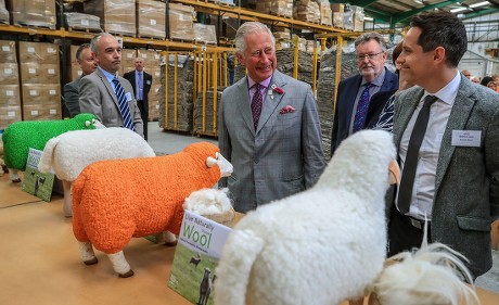 Prince Charles visit to 'Woolcool', Stone, Staffordshire, UK - 19 Jul ...