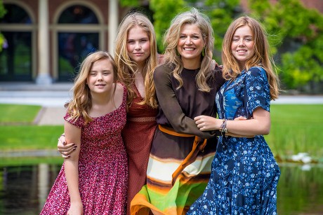 King Willemalexander Queen Maxima Their Daughters Editorial Stock Photo ...