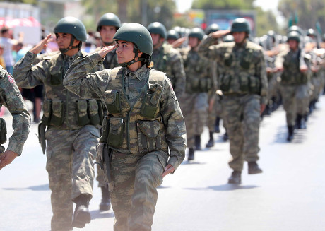 Military Personnel Take Part Turkish Cypriot Editorial Stock Photo ...