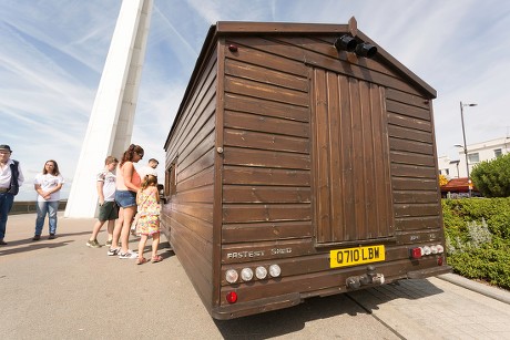 Worlds fastest shed, Southend on Sea, UK - 21 Jul 2019 Stock Pictures ...