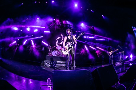 Halestorm in concert at the DTE Energy Music Theatre, Clarkston, USA ...