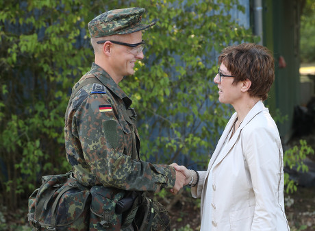 German Minister Defense Annegret Krampkarrenbauer R Editorial Stock ...
