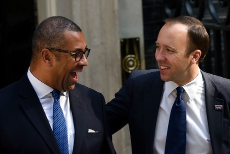 James Cleverly Matt Hancock Ministers Leaving Editorial Stock Photo ...