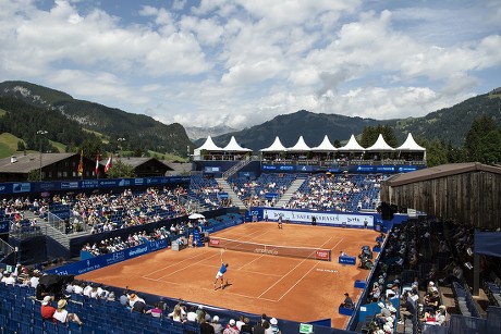 Swiss Open tennis tournament in Gstaad, Switzerland - 27 Jul 2019 Stock ...