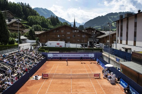 Swiss Open tennis tournament in Gstaad, Switzerland - 27 Jul 2019 Stock ...