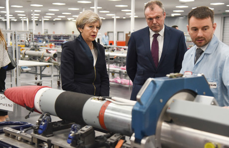 Prime Minister Theresa May Mbda Logistics Editorial Stock Photo - Stock ...