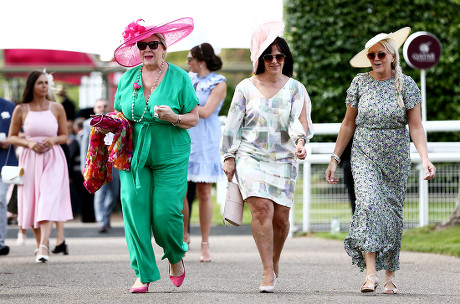 Female Racegoers Arrive On Ladies Day Editorial Stock Photo - Stock ...
