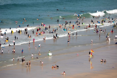 Seasonal weather, Cornwall, UK - 01 Aug 2019 Stock Pictures, Editorial ...