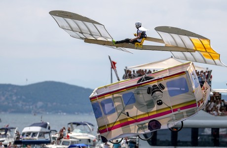 Competitor Falls Into Water His Homemade Editorial Stock Photo - Stock ...