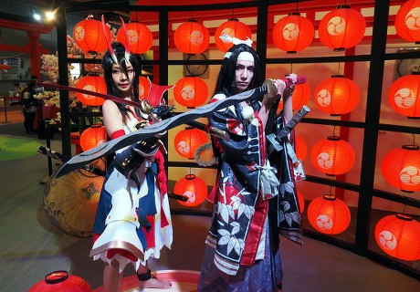 Cosplayer Poses Photographs 2019 Taiwan Comic Editorial Stock Photo ...