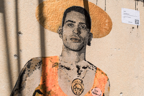 Mural Dedicated Singer Mahmood Titled Saint Editorial Stock Photo ...