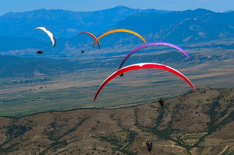 Participants Fly Their Paraglides During 16th Editorial Stock Photo ...
