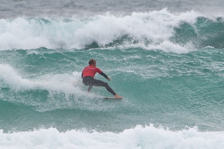 Mike Lay Reaches Hangs Five During Editorial Stock Photo - Stock Image ...