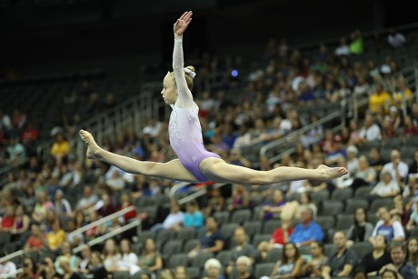 Gymnast Nola Matthews Frazier Competes During Editorial Stock Photo ...